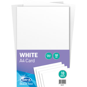 A4 white card 10 sheets – Solv-X